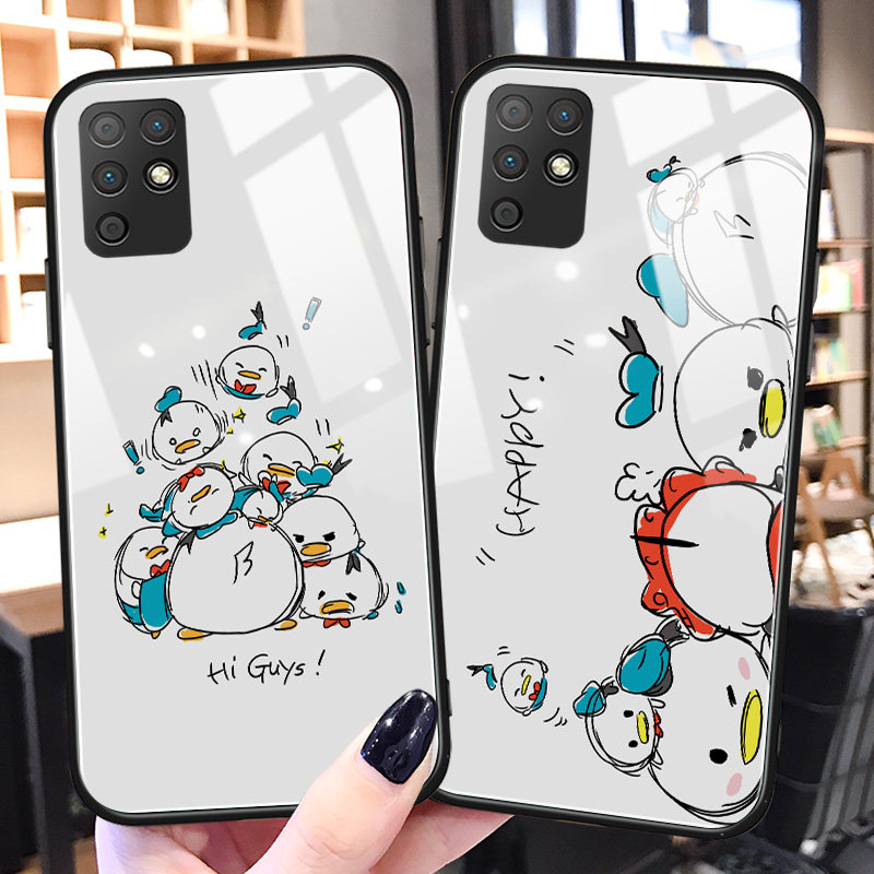 唐老鸭华为荣耀play5手机壳可爱nova8se玻璃创意畅玩20网红潮牌honor个性卡通play5t活力版情侣女新款保护套_虎窝淘