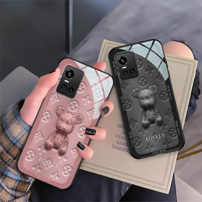 豹纹熊vivos12手机壳新款y97y95情侣y55s适用y85y83高级y73s玻璃s10pro硅胶s9男s7e女nex3s后指纹z1i保护套u1