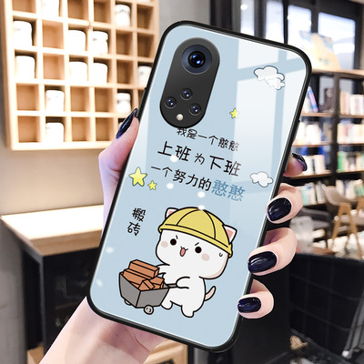 蜜桃猫华为nova9手机壳玻璃可爱