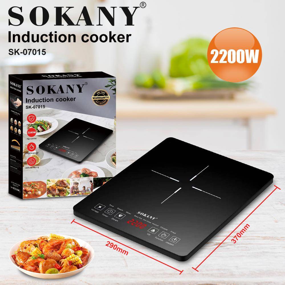 出口SOKANY07015电磁炉单灶家用电炉火锅爆炒电热炉触屏晶板电炉