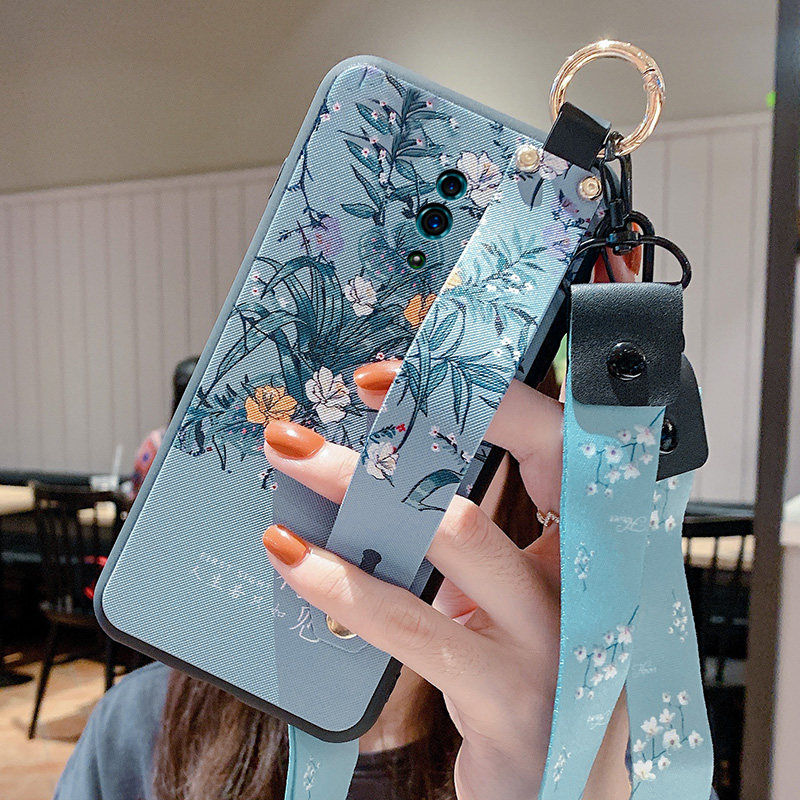 适用于OPPORENO手机壳6.4寸PCAM00腕带。PCAM00挂绳opreno带支架。oppoReno网红CPH1921保护套opop ...