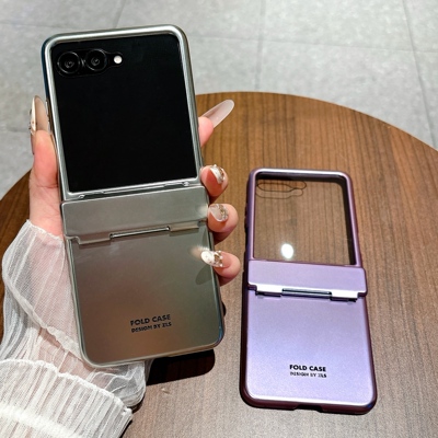 适用于摩托MOTO Razr70手机壳壳贴膜玻璃屏折叠屏磨砂实色razr60ultra保护套薄50防摔壳个性70ultra时尚铰链