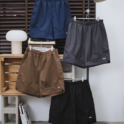 HavenYard弧形拼接短裤