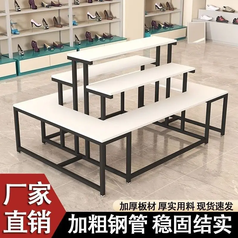 鞋店中岛展示台商场包包展示架鞋架流水台花店鞋货架陈列架置物架