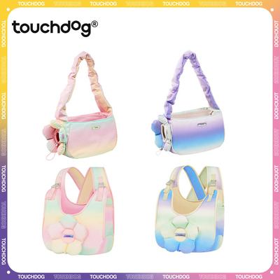 Touchdog它它幻彩猫包狗狗猫咪宠物外出包便携斜挎包胸前轻便背包