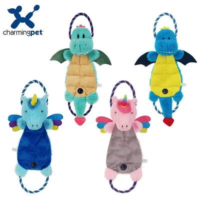 绮敏CharmingPet独角兽恐龙狗狗玩具泰迪金毛耐咬磨牙宠物发声