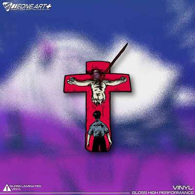 EVA新世纪福音战士亚当反光贴纸