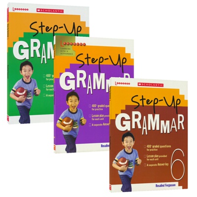 【自营】Scholastic Step Up Grammar 美国学乐英语阶梯语法3-6年级 小学英语语法高效讲解+练习题 英文原版进口教辅
