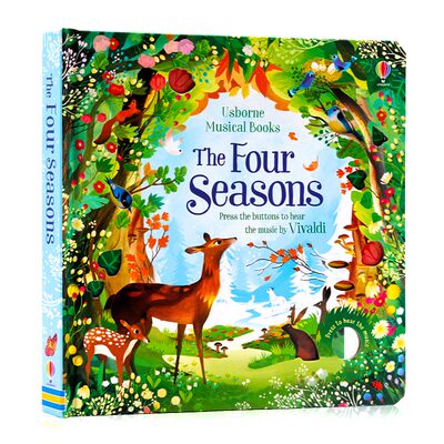 【自营】四季古典音乐发声书 Musical Books The Four Seasons 英文原版儿童互动探索纸板书四季篇章幼儿艺术启蒙英语绘本进口原版