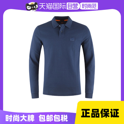 【自营】Hugo Boss/雨果博斯男士休闲翻领长袖POLOT恤衫 50507704