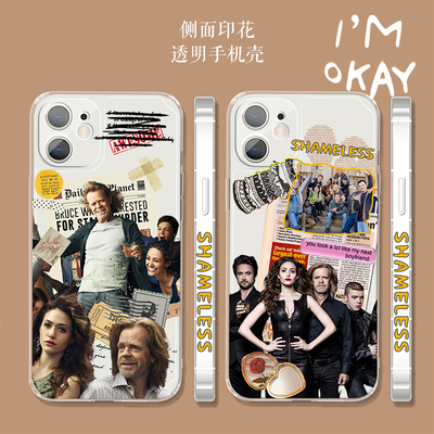 无耻之徒Shameless美剧手机壳适用苹果14pro复古欧美周边小米12红米k60oppo个性13plus透明套vivo防摔华为p50