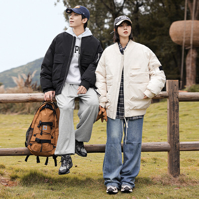 IZEXX美式飞行夹克棉服