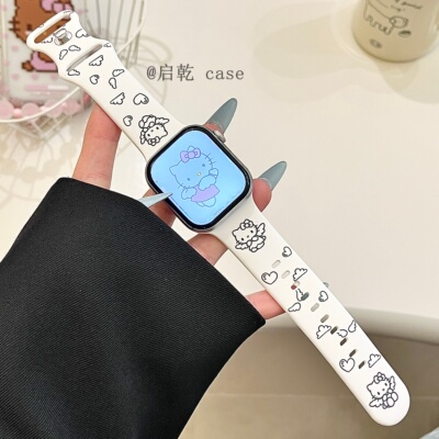 适用苹果手表表带硅胶
