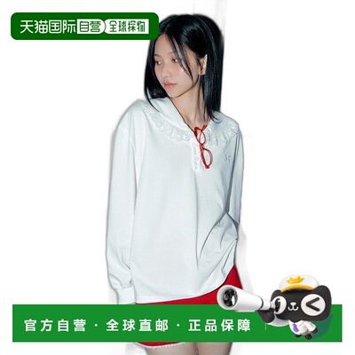 韩国直邮margarin fingers设计师款少女甜美新款日常女款T恤30603