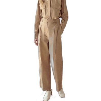 韩国直邮LOEUVRE正品 女装休闲裤301192712One-tucked Wide Trous