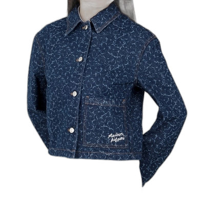 韩国直邮MAISON KITSUNE MW02113WW5024-O010 短款牛仔夹克外套