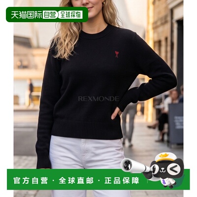 韩国直邮AMI FKS826 001 009 圆领针织