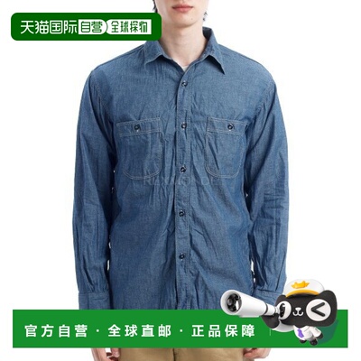 韩国直邮ORSLOW 宽松版型牛仔布工作衬衫 (01-8270-84) 长袖衬衫