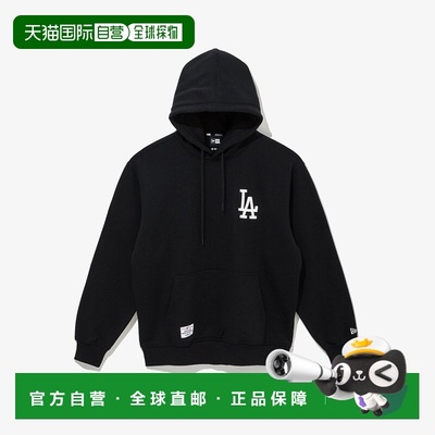 韩国直邮NEW ERA MLB LA Dodgers Patched Hoodie Black 14742032