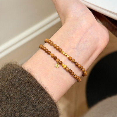 谷岚中式库克手串纯银钱币配饰