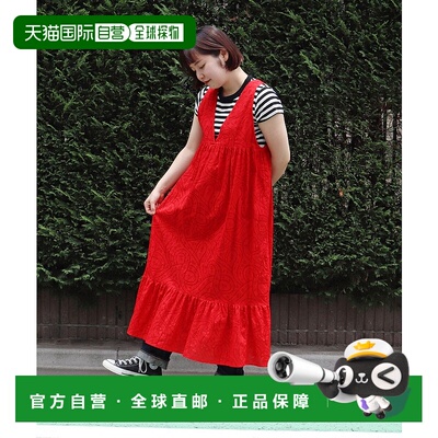 1h可退 日本直邮Dot＆Stripes 女装 全棉交织jacquard无袖连衣裙