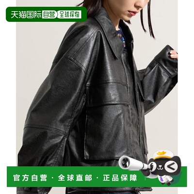 1h可退 日本直邮FREAK'S STORE 女装 短款仿皮飞行员夹克 大口袋