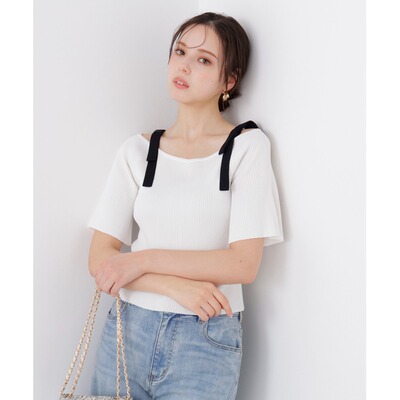 日本直邮PROPORTION BODY DRESSING 女士 肩带设计露肩针织衫 121