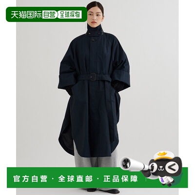 日本直邮Whim Gazette 女装 宽松感 拨水长款斗篷外套 半袖设计可
