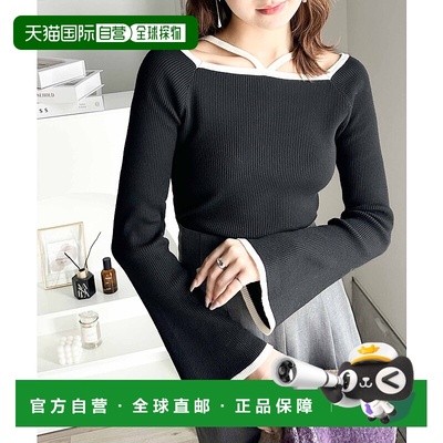 1h可退 日本直邮mily billet 女士2way交叉肩带袖子荷叶边立领针