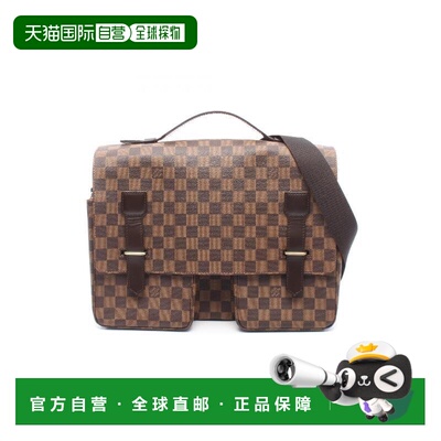 日本直邮中古LV路易威登女包A级95新broadway涂层/防水帆布斜挎包
