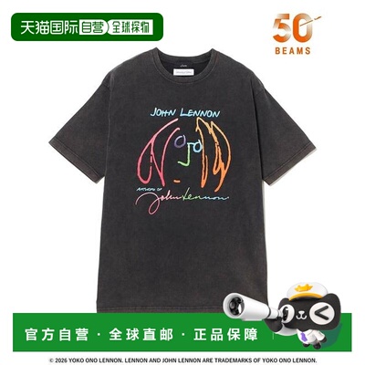 日本直邮BEAMS 【联名】U/MUSIC * IG / JOHN LENNON 图案 T恤