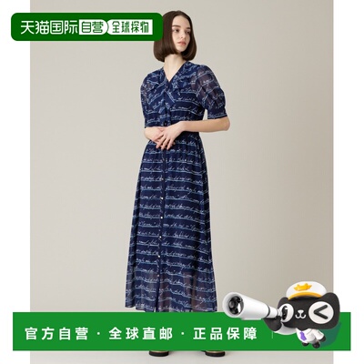 1h可退 日本直邮LOULOU WILLOUGHBY 女士RATTI图案边缘波浪装饰连