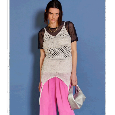 1h可退 日本直邮MAISON SPECIAL 女士环绕流苏吊带长款上衣 春夏