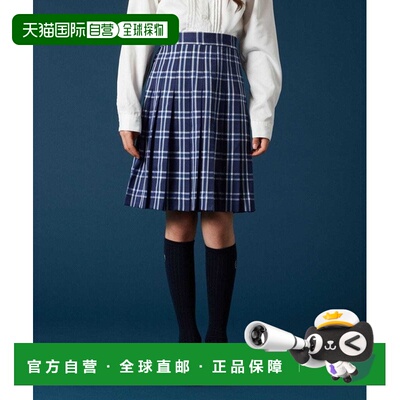 1h可退 日本直邮a.v.v 儿童毕业典礼格纹百褶裙 KQHTA01054