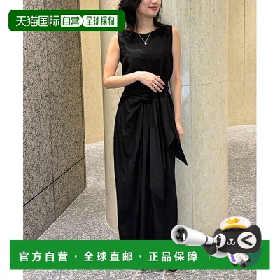 日本直邮Rouge vif 连衣裙 褶皱无袖腰部蝴蝶结松紧带 预约款长裙