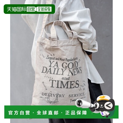 日本直邮FRAMeWORK 女士 帆布托特包 YA GOOD IDEAS联名报纸风设
