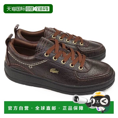 日本直邮Lacoste 男士皮革运动鞋 Umpire 125 3 49CMA0001 真皮复