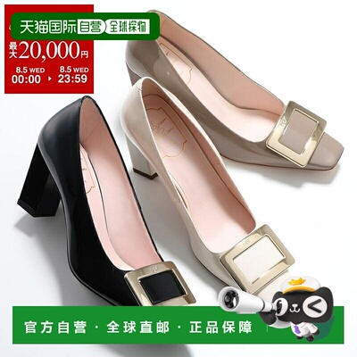日本直邮ROGER VIVIER BELLE VIVIER 女士漆皮高跟鞋 金属扣饰 7.