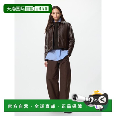 日本直邮Uniqlo/优衣库 直筒宽松九分休闲裤 男女同款 475344-39