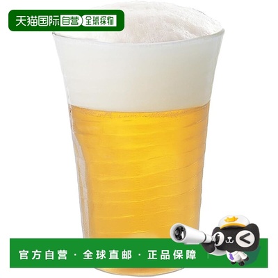【日本直邮】东洋佐佐木玻璃 发泡玻璃 山啤酒杯 P-52013-302 半