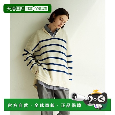 1h可退 日本直邮LA MARINE FRANCAISE 女装 羊毛 長袖水手領針織