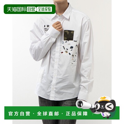 日本直邮Desigual 23WMCW38 Dennison 长袖衬衫（白色）男装