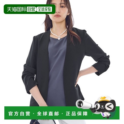 日本直邮INDIVI 可清洗防紫外线无彩色窄版夹克 [IN1249EW071791]