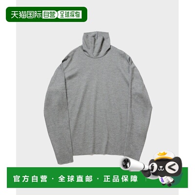 日本直邮ATTACHMENT 男士 S160精纺羊毛高领长袖T【付后1h可退】