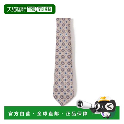 1h可退 日本直邮ATTO VANNUCCI 男装 全真丝 印花领带 七折工艺 2