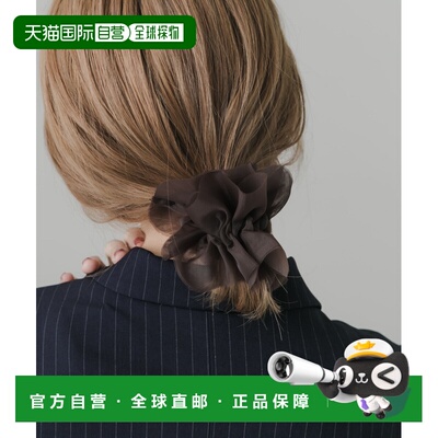 1h可退 日本直邮SMELLY女士空气感薄纱褶皱发圈 SM261302246019