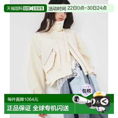 日本直邮UNITED TOKYO 女装 春款防水洗可机轻量褶皱棒球夹克 146