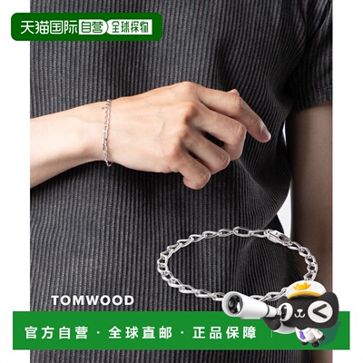 日本直邮TOM WOOD ARLO 手链 MEDIUM 101636 银色 男女通用
