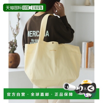 日本直邮AMERICANA 女装 联名限定 刺绣托特包 大容量A4手提袋  3