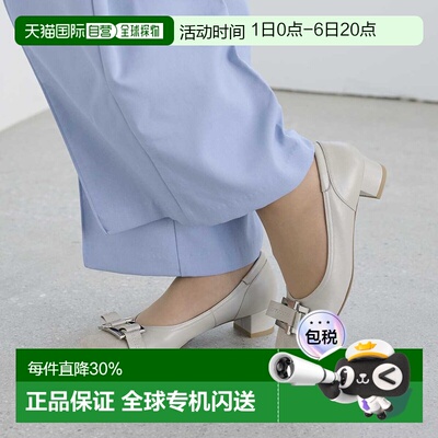 日本直邮Riz Raffinee RRLF13200 Riz Raffinee 搭扣缎带图案高跟